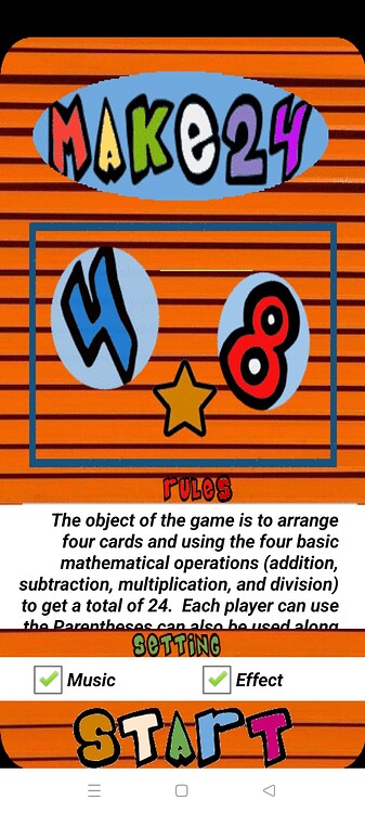 24Game Test your knowledge of mathematics - App Showcase - MIT App ...
