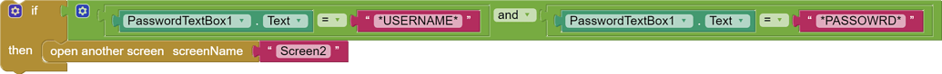 Username and Password - MIT App Inventor Help - MIT App Inventor Community