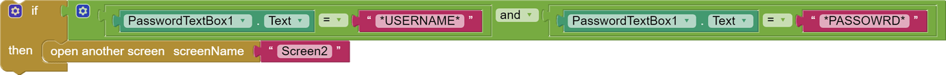 Username and Password - MIT App Inventor Help - MIT App Inventor Community