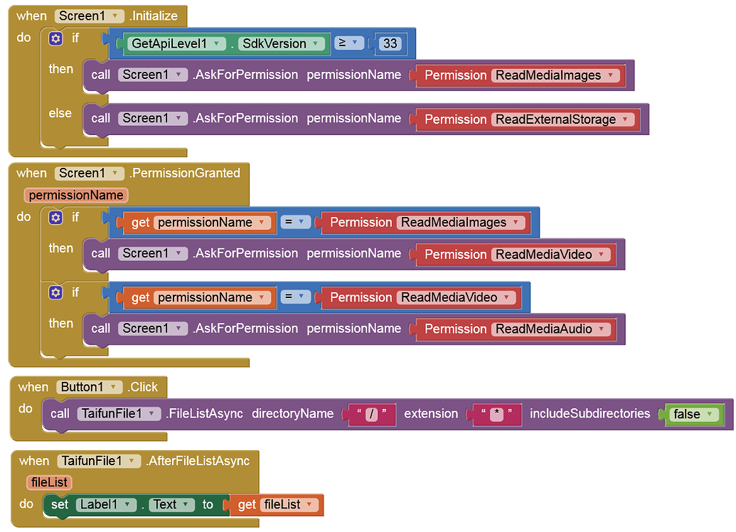Taifun File & Mit AI2 Update Target SDK - MIT App Inventor Help - MIT App Inventor Community