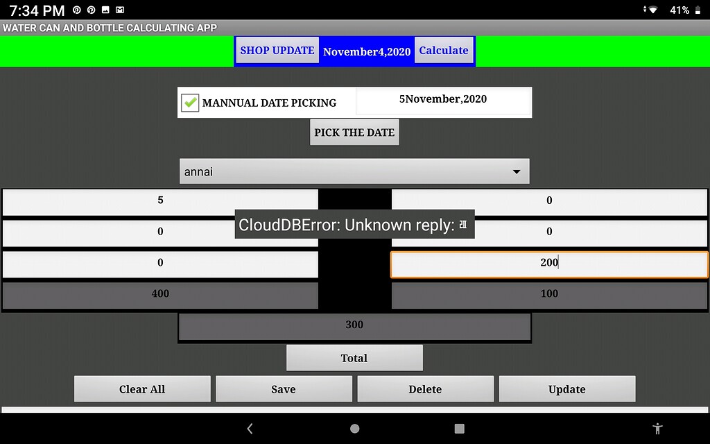 CloudDBError: Unknown reply - Bugs and Other Issues - MIT App Inventor Community