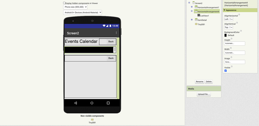 List view doesnt show well inside any layout arrangement, - App Inventor for iOS - MIT App ...
