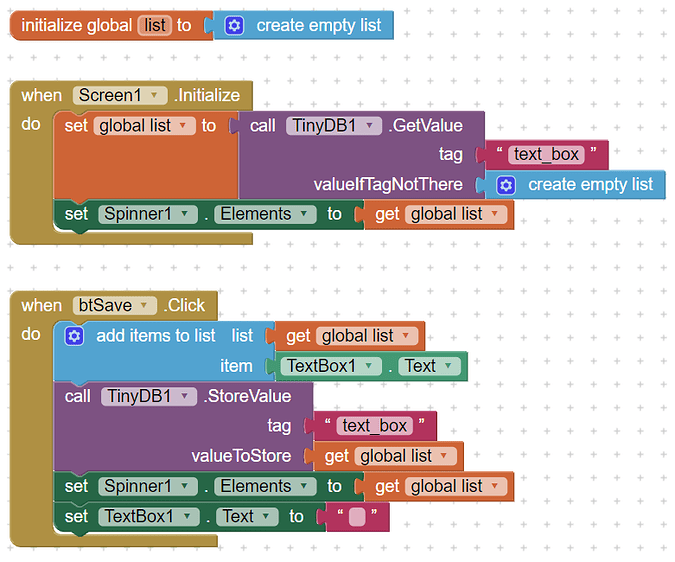 How Can I Save Text Of Textbox With A Button Click Mit App Inventor Help Mit App Inventor