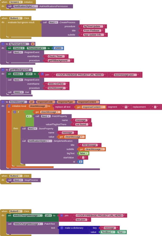 👁 itoo Push Notification Examples for ALL! - Tutorials and Guides - MIT App Inventor Community