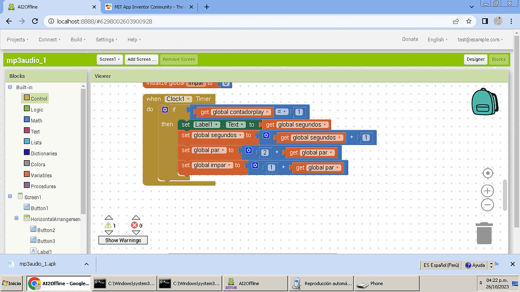Incremental counter clock question - MIT App Inventor Help - MIT App ...