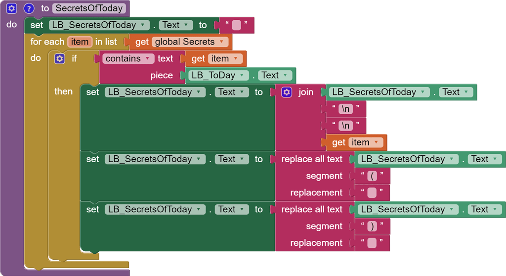 For Each Loop Result Mit App Inventor Help Mit App Inventor Community