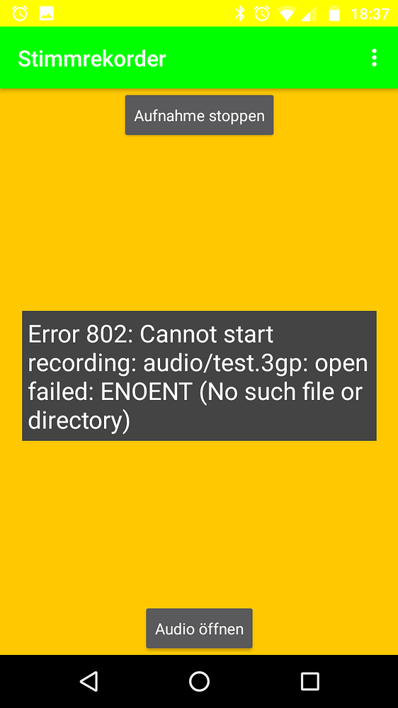 Save a sound recorder recording on the user's cell phone - MIT App ...