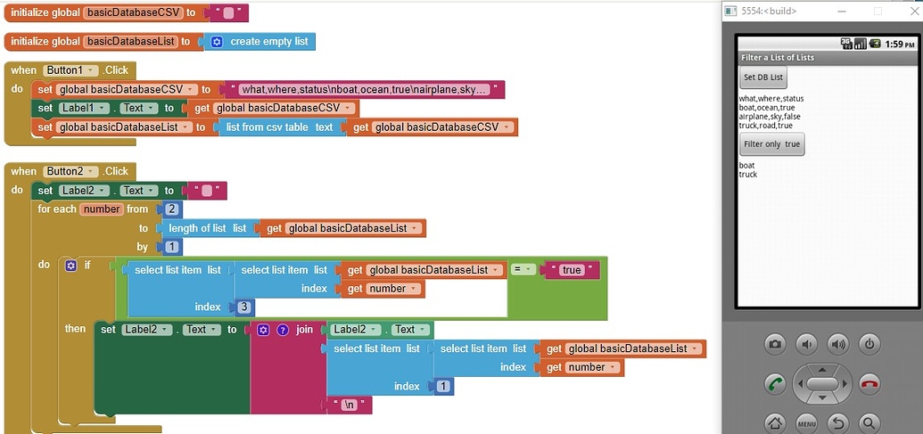 Basic Understanding Of Clouddb And Using Lists To Store And Manipulate Data Mit App Inventor