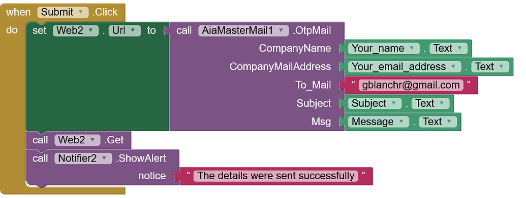 Problem with contact form - MIT App Inventor Help - MIT App Inventor Community