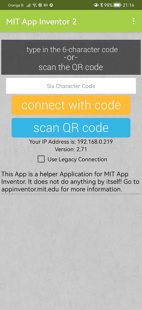 Android helper app -missing code or QR - MIT App Inventor Help - MIT ...
