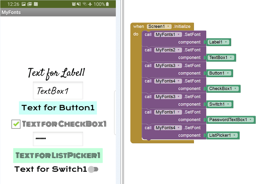 MyFonts → use your own custom fonts (a modified version of @Ken's YourFont extension ...