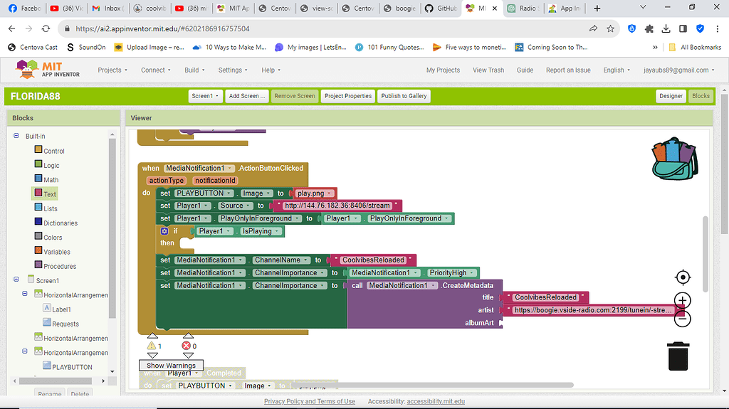 MediaNotification - MIT App Inventor Help - MIT App Inventor Community