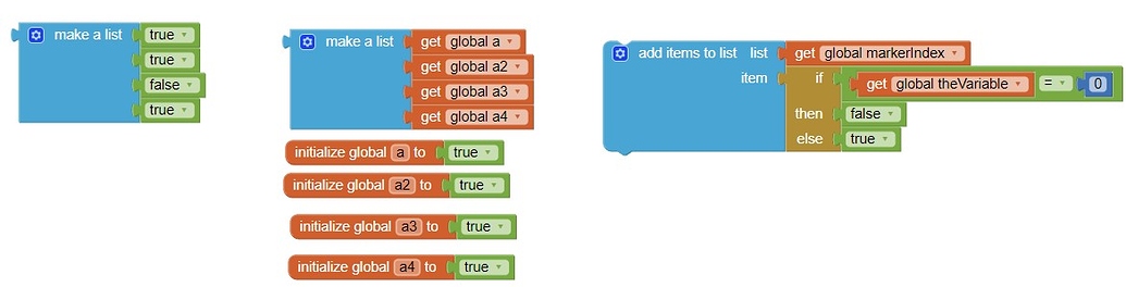 Can we create a list of Boolean variables in app inventor? - MIT App Inventor Help - MIT App ...