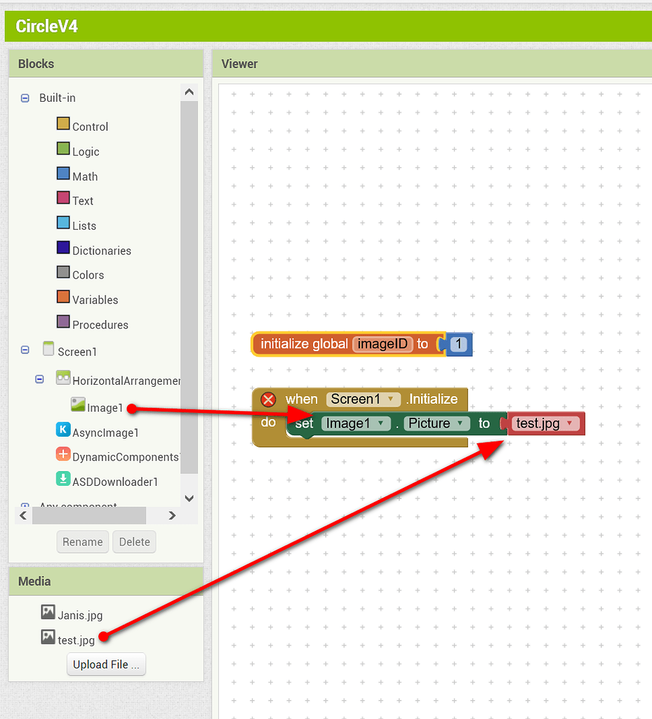 Image.Picture not loading dynamically - MIT App Inventor Help - MIT App Inventor Community