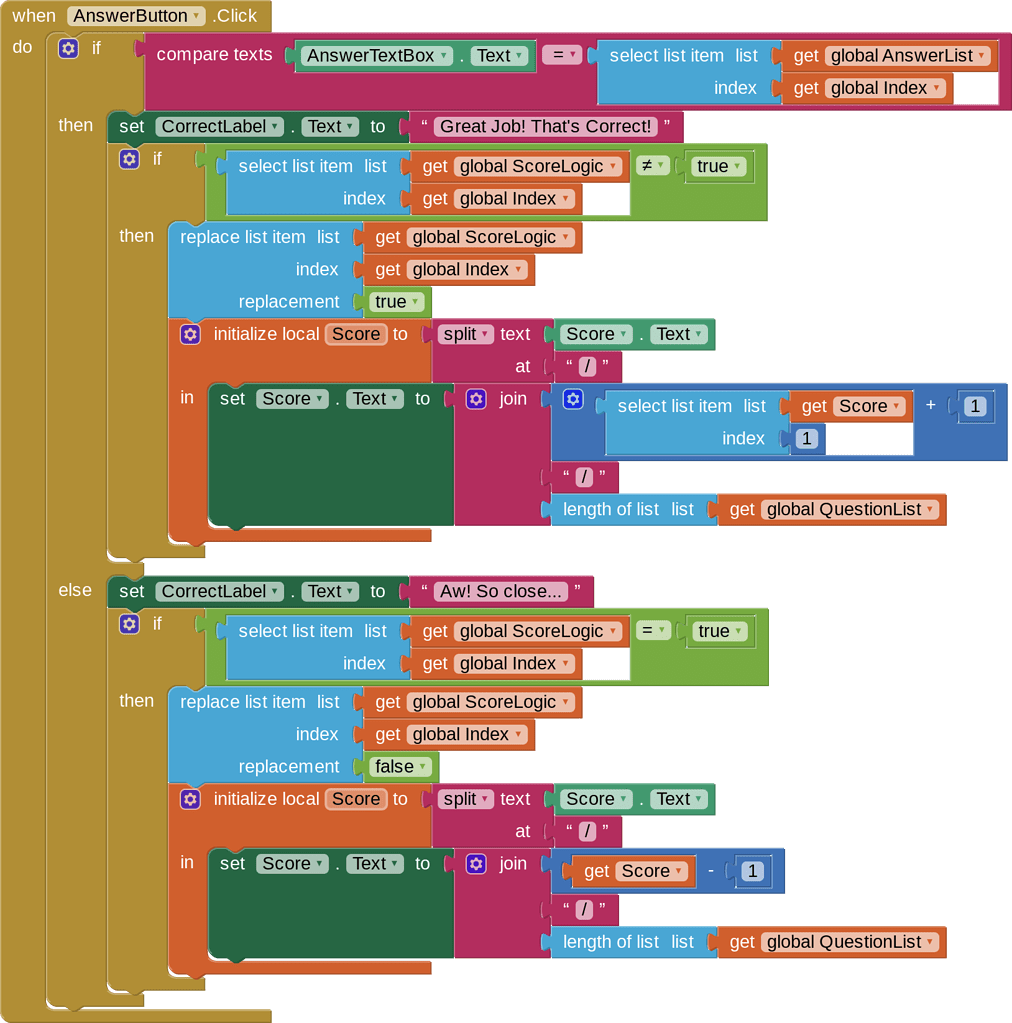 Have I Used The split text At Block Right MIT App Inventor Help