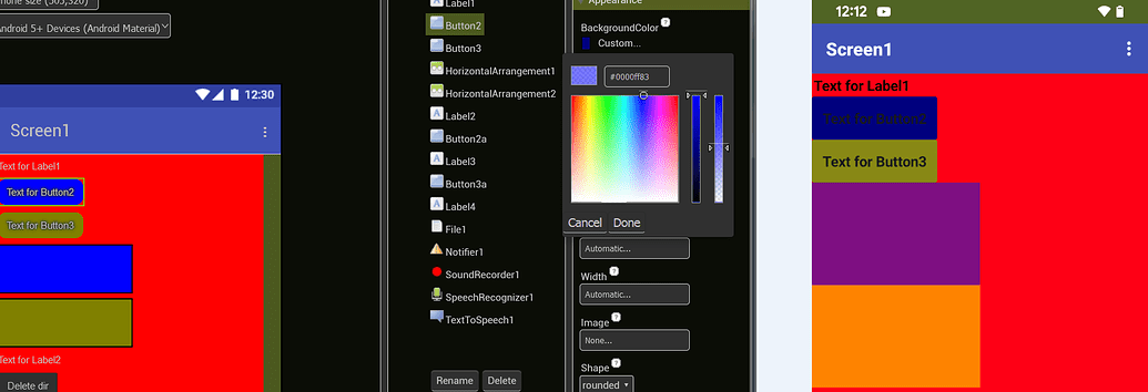 Button with transparent background color doesn't work - Bugs and Other Issues - MIT App Inventor ...