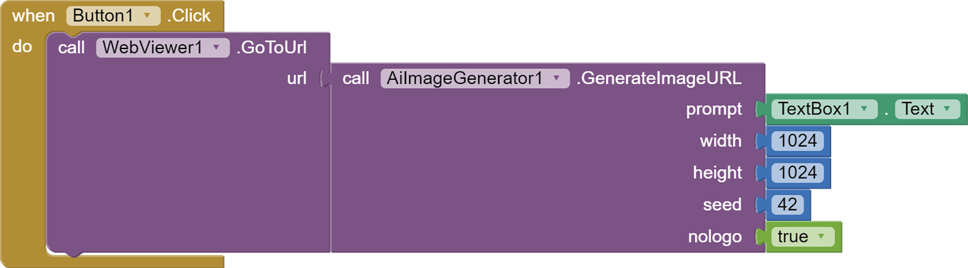 AI Image Generation using pollinations.ai API - Extensions - MIT App ...