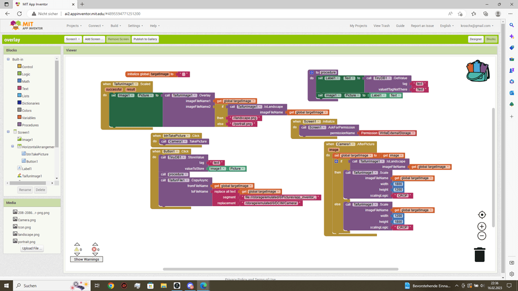 How Save a Image to own Storage with TinyDB - MIT App Inventor Help ...