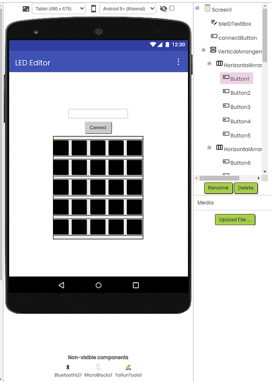 LED editor using MicroBlocks extension - App Showcase - MIT App ...