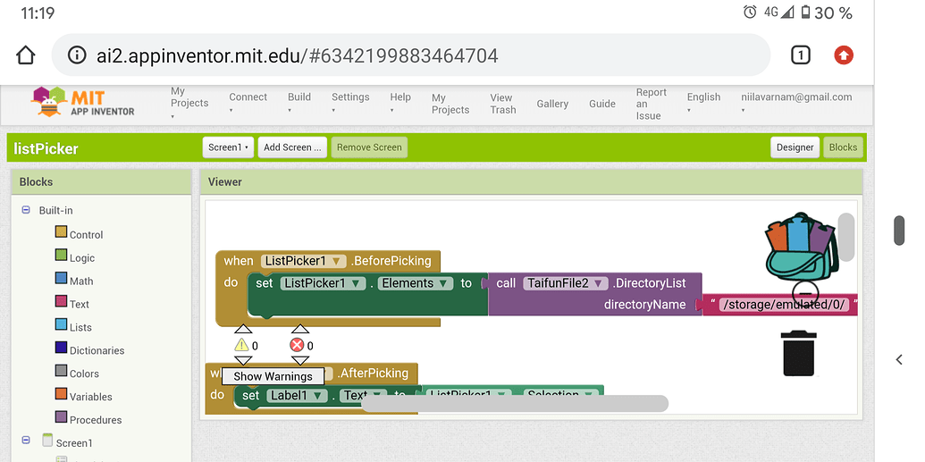 Taifun File extension - Android 11 - MIT App Inventor Help - MIT App Inventor Community