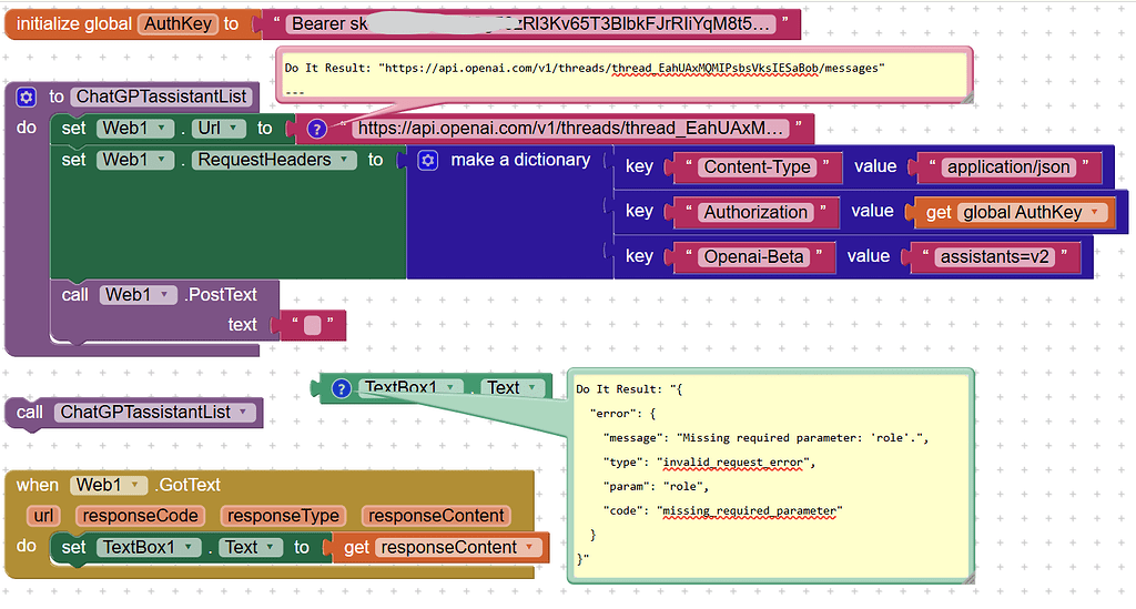 ChatGPT assistant list API call - MIT App Inventor Help - MIT App ...