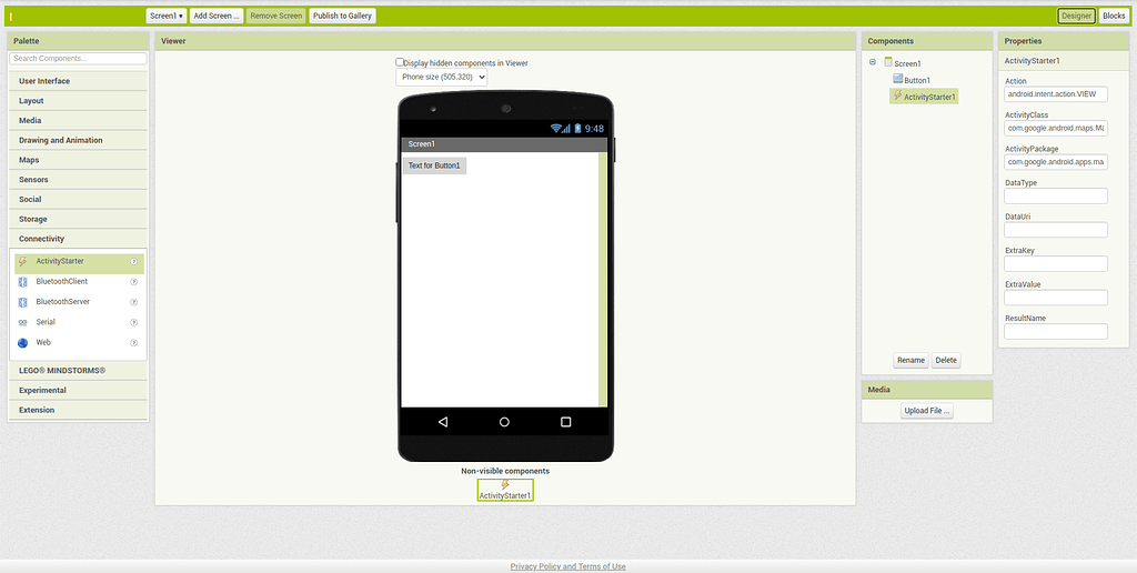 Usage of ActivityStarter component? - MIT App Inventor Help - MIT App ...