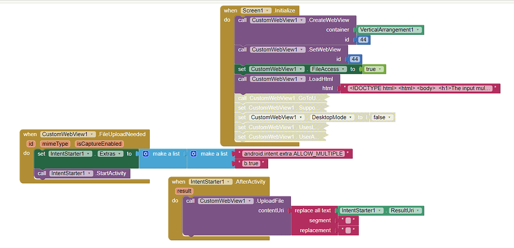 Customwebview An Extended Form Of Web Viewer 402 By Timai2 Extensions Mit App Inventor