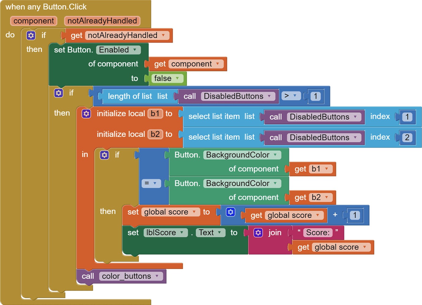Two buttons selected - MIT App Inventor Help - MIT App Inventor Community