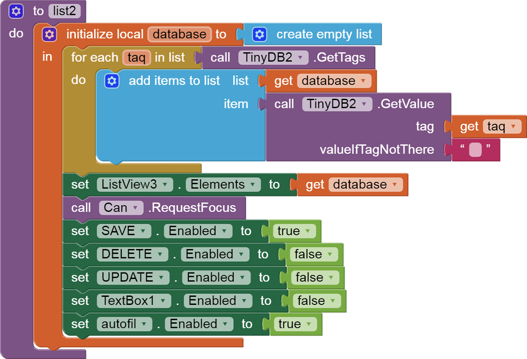 How to save read and retrive multiple data with tiny db - MIT App Inventor Help - MIT App ...