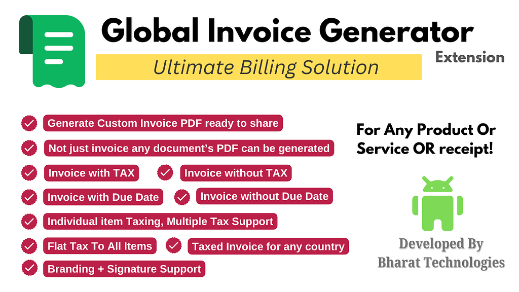 [Paid $5] PDF Invoice Generator Extension - Any Country Invoice ...