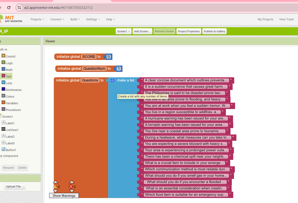 I need help in Coding our app ( Pls help, this is Urgent) - MIT App ...