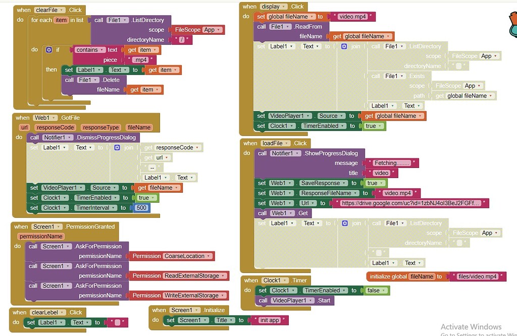 Can Not Play Video From App Storage Mit App Inventor Help Mit App Inventor Community