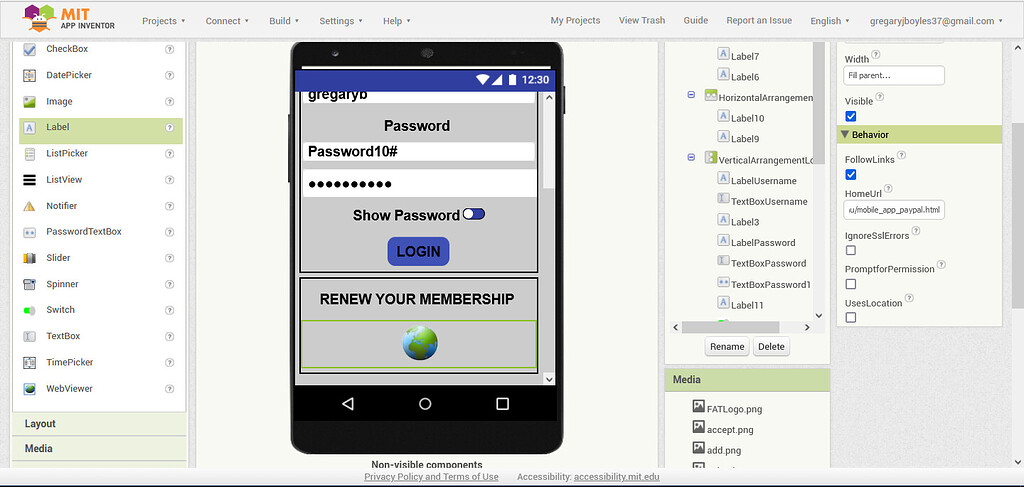 Webviewer Component Won T Display Mit App Inventor Help Mit App Inventor Community