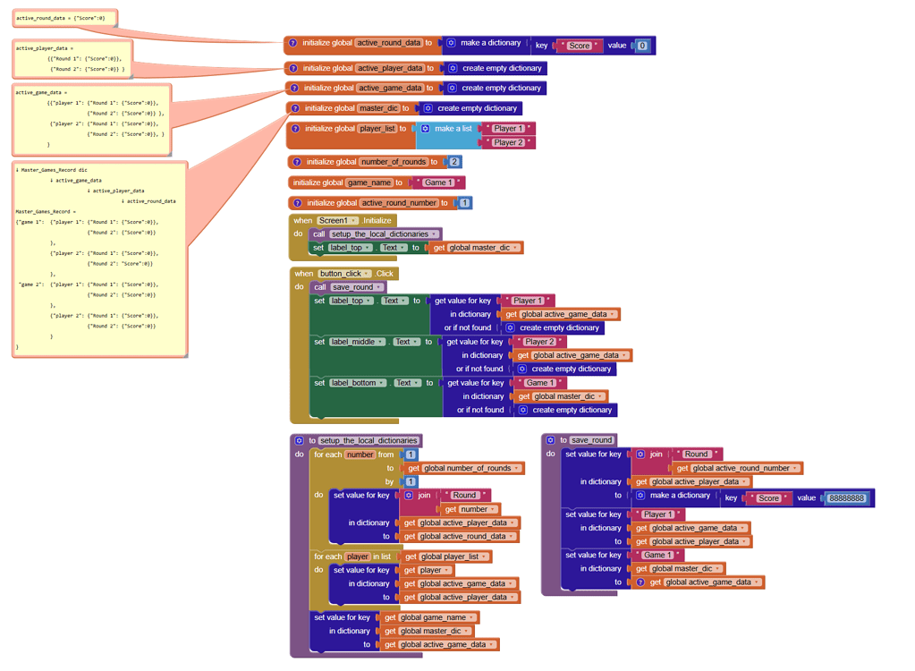 Problem With Writing To Nested Dictionaries Mit App Inventor Help Mit App Inventor Community