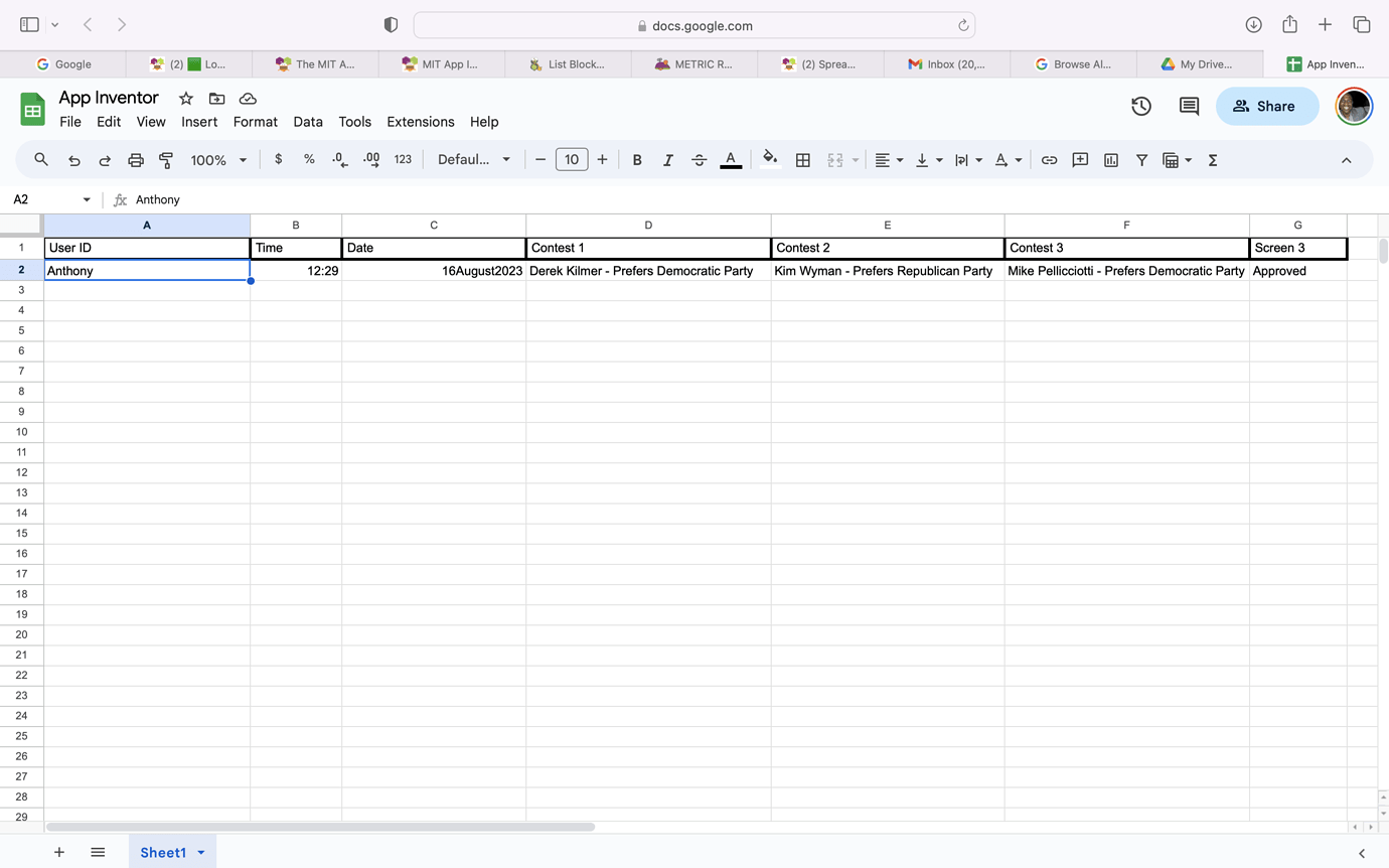 Spreadsheet component. Example. Google Sheets - #24 by TIMAI2 - Tutorials and Guides - MIT App ...