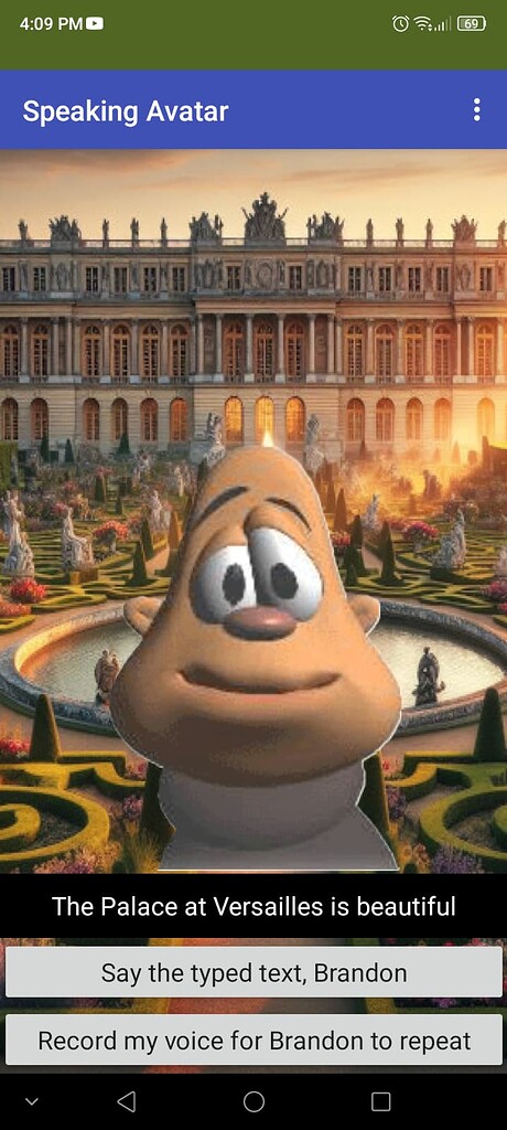 Speaking Avatar Project - App Showcase - MIT App Inventor Community