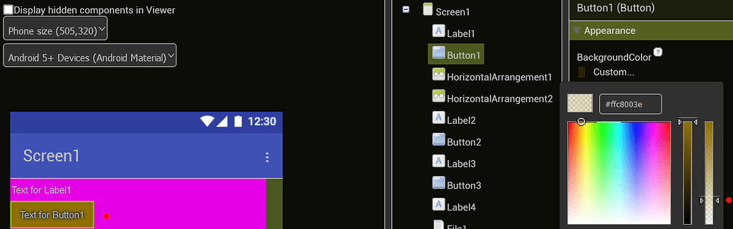 Button with transparent background color doesn't work - Bugs and Other ...