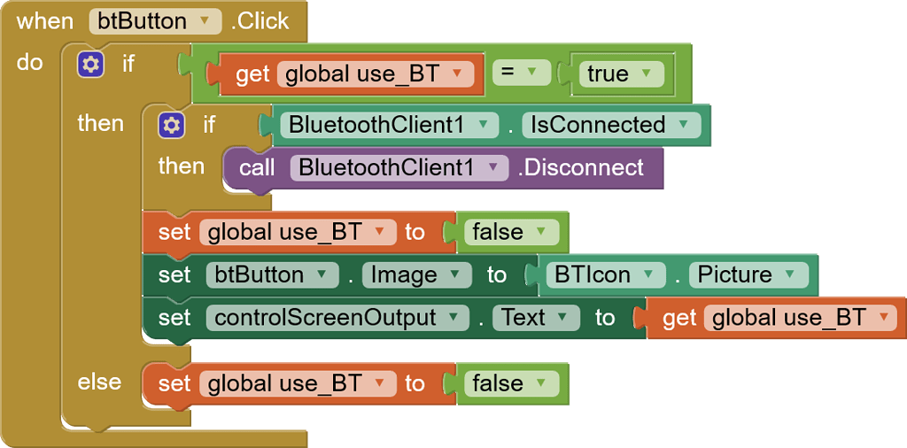 Trying to disconnect bluetooth - ERROR 515 - MIT App Inventor Help - MIT App Inventor Community