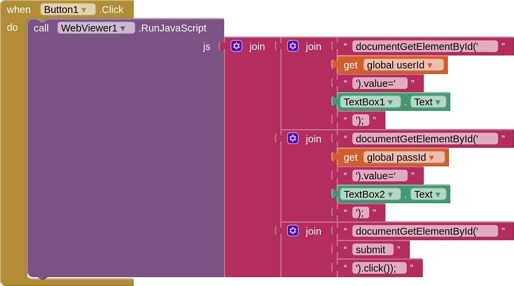 Web browser login - MIT App Inventor Help - MIT App Inventor Community