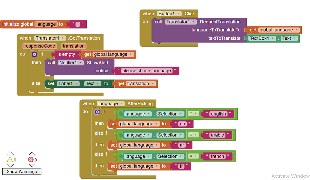 iOS Translator with emulator in code.appinventor.mit.edu fails - App ...