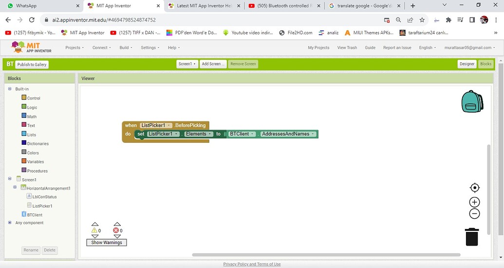 BluetoothClient and ListPicker - MIT App Inventor Help - MIT App ...