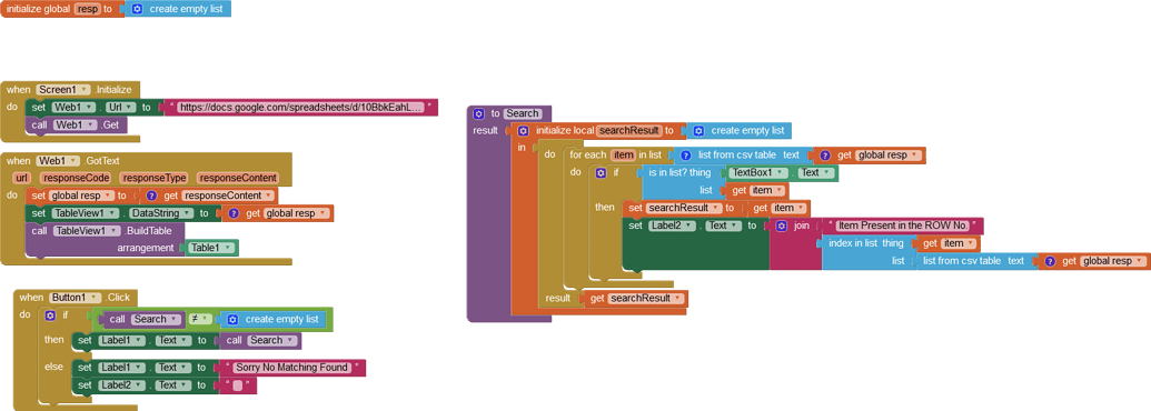 Table View Search Mit App Inventor Help Mit App Inventor Community
