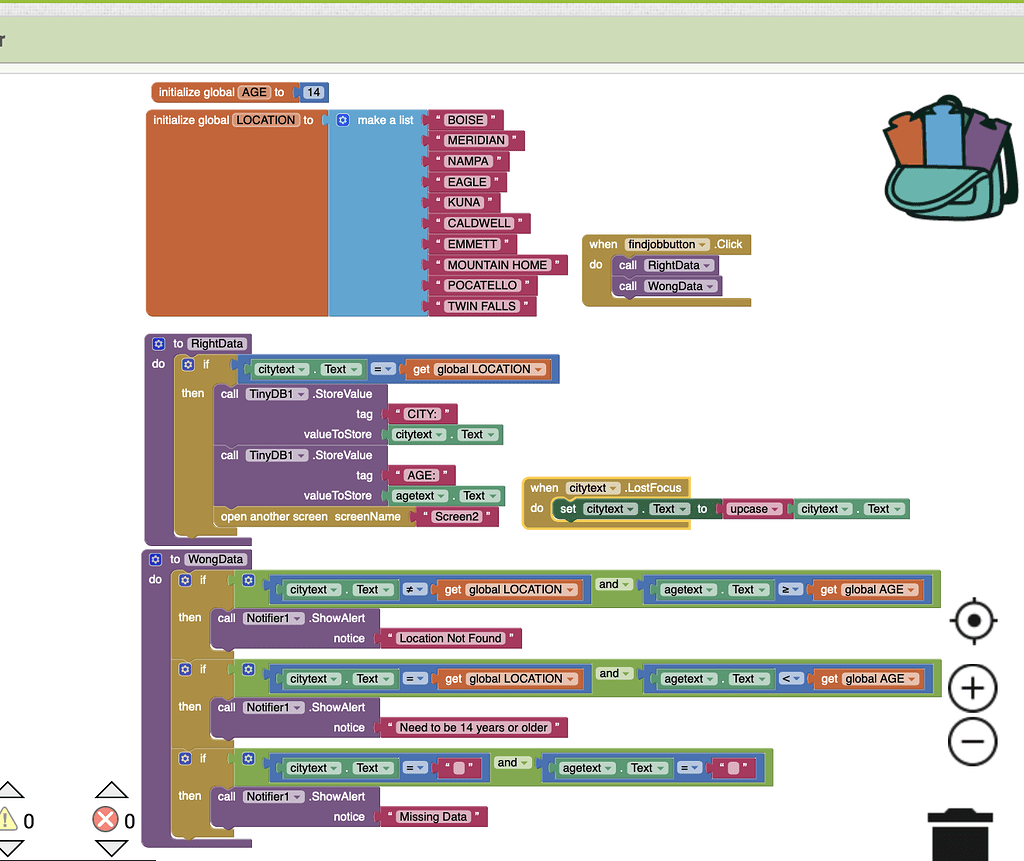 Problem with coding the limitation of the users inputs - MIT App ...