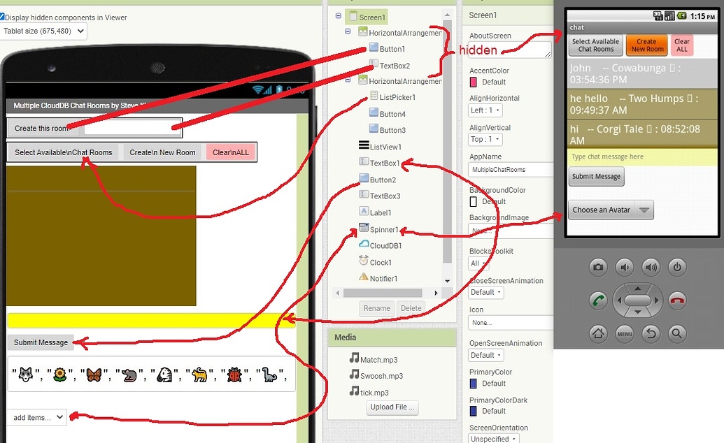 How do you create separate chat rooms? - MIT App Inventor Help - MIT App Inventor Community