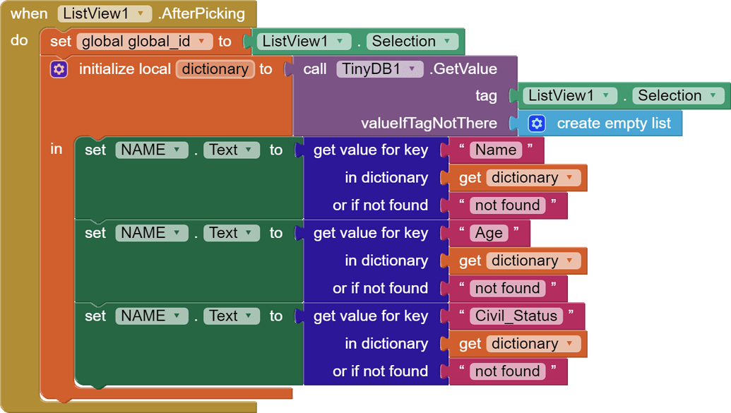 Working with tinydb,Listview and tableview - MIT App Inventor Help - MIT App Inventor Community