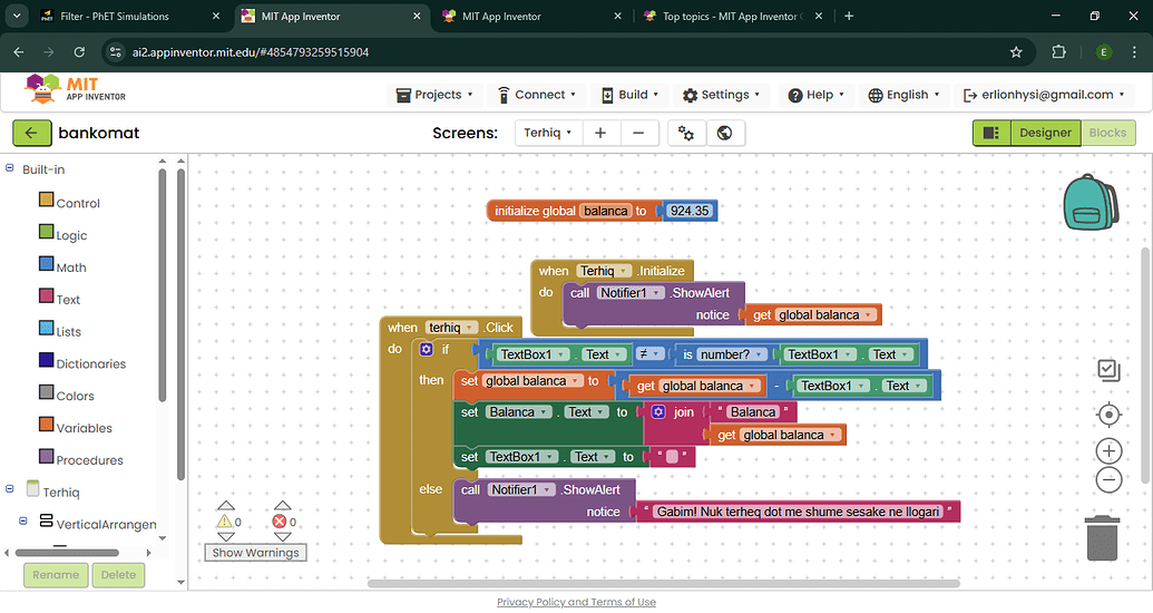 How to add a screen for investing (like, an atm machine, i put there 10 ...
