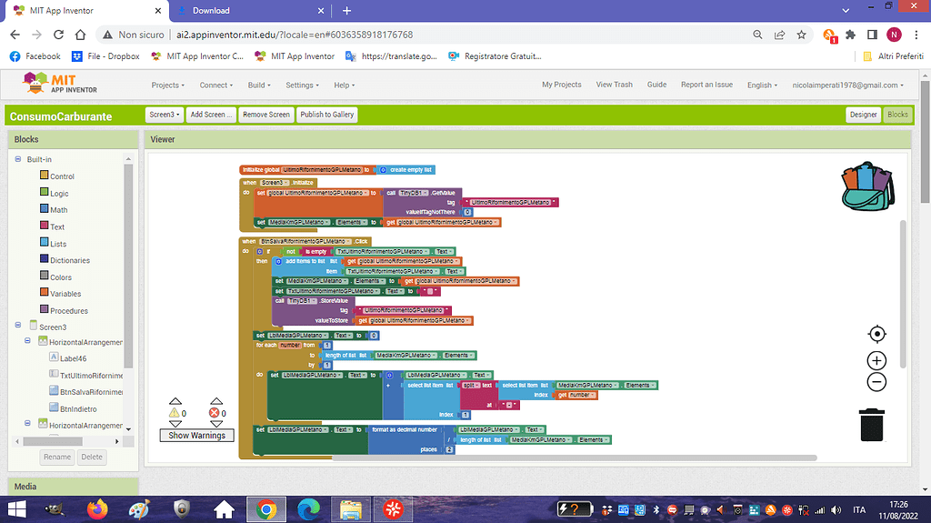 ListView non funziona dopo APK - MIT App Inventor Help - MIT App ...