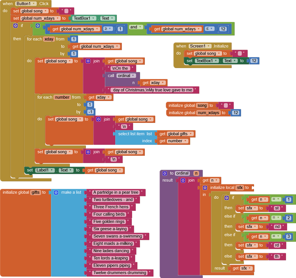 Year end inventory tracking algorithm consisting of strings, arrays ...