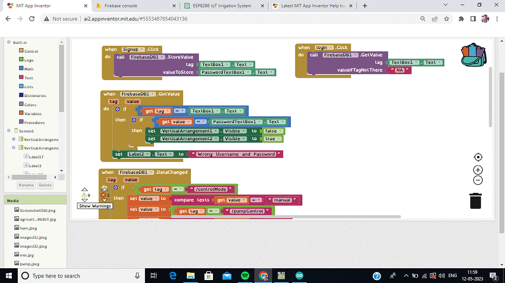 I want to develop iot agriculture monitoring system using mit app - MIT ...