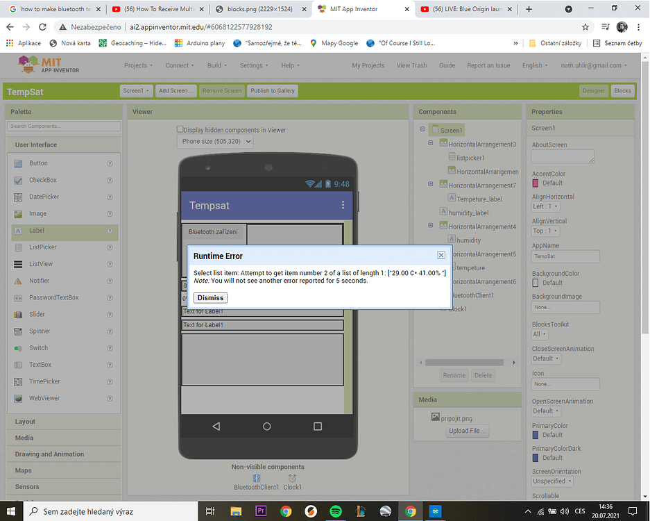 Attempt to get item number 2 of a list of length 1 - MIT App Inventor ...